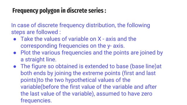 Frequency polygons and line graphs | PPTX