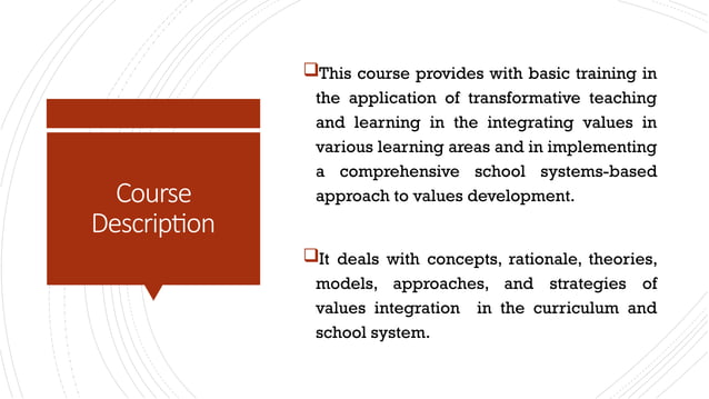 Values Integration in Various Discipline | PPTX | Education industry ...