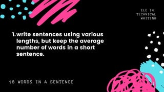 styles in technical writing | PDF