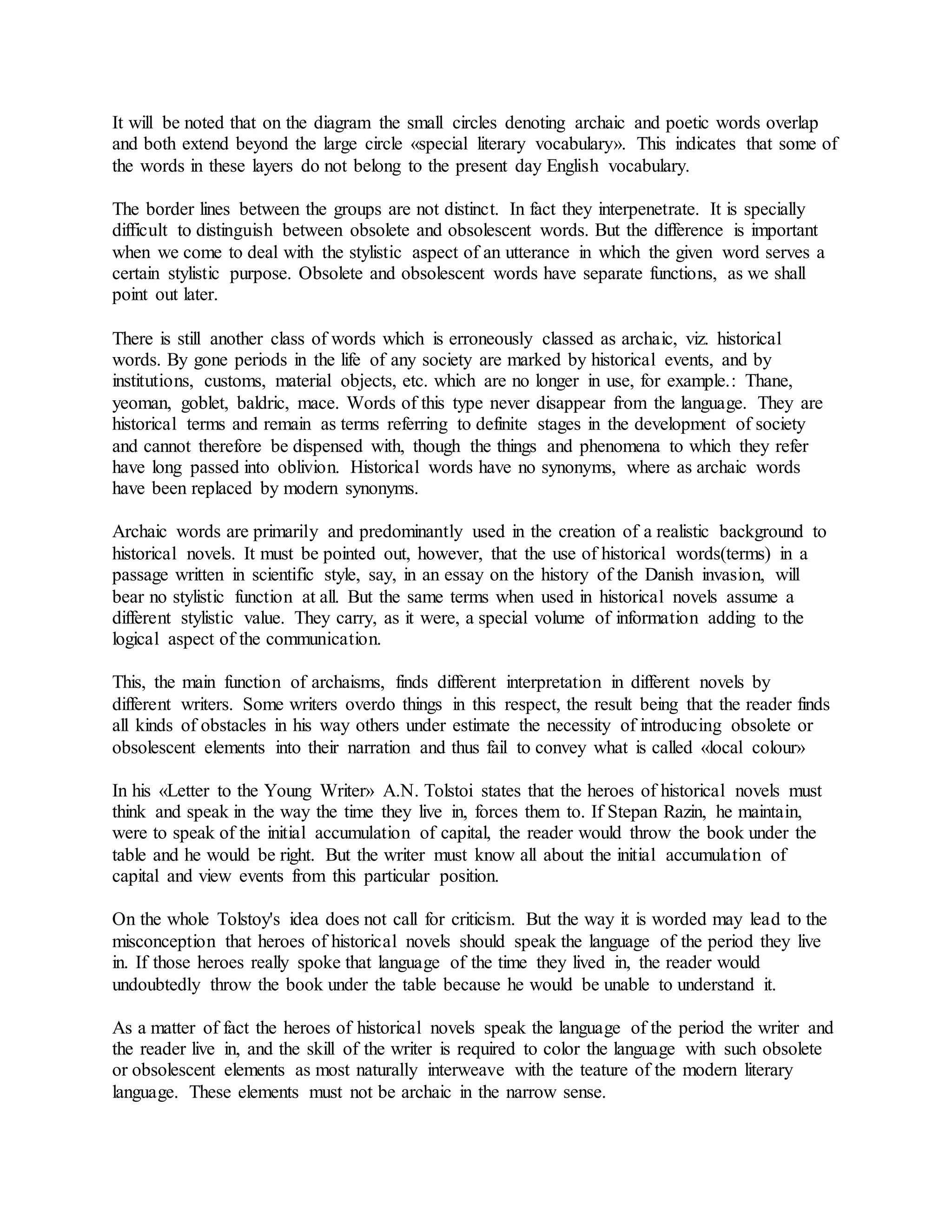 Copy of «stylistic classification of the english vocabulary» | DOCX