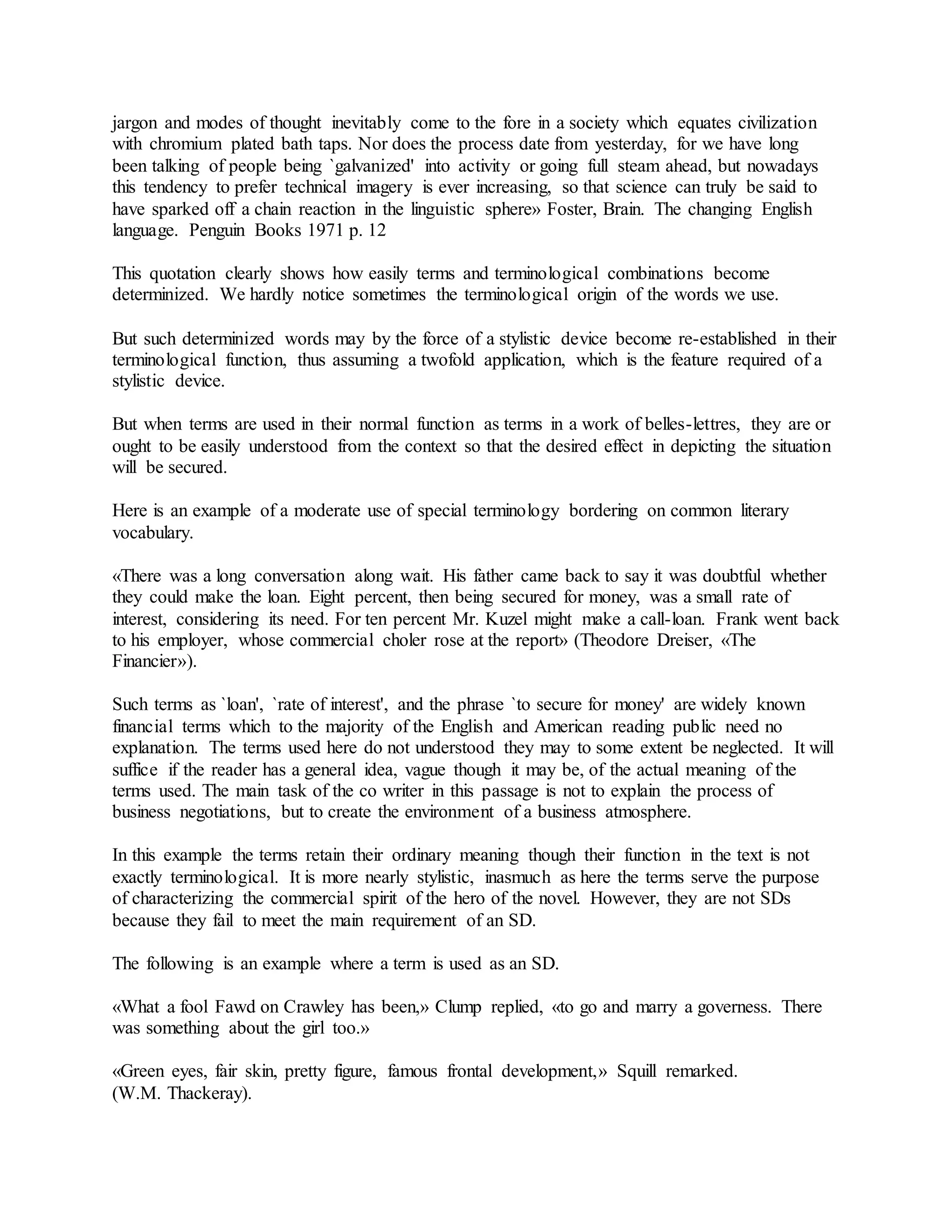 Copy of «stylistic classification of the english vocabulary» | DOCX