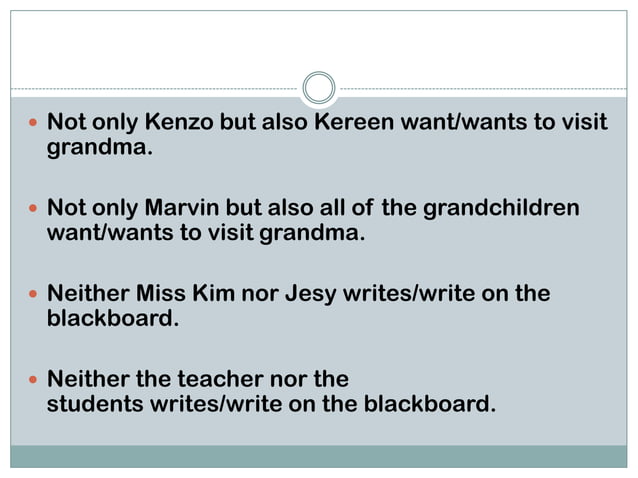 Copy of subject verb agreement (1) | PPT