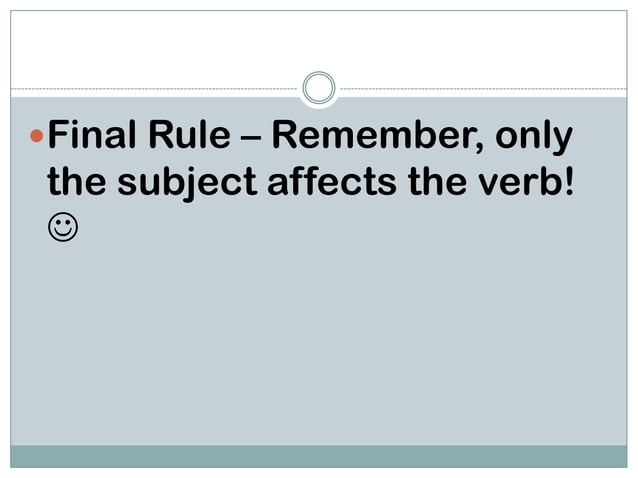 Copy of subject verb agreement (1) | PPT