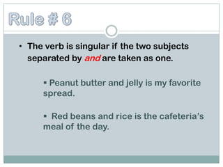 Copy of subject verb agreement (1) | PPT