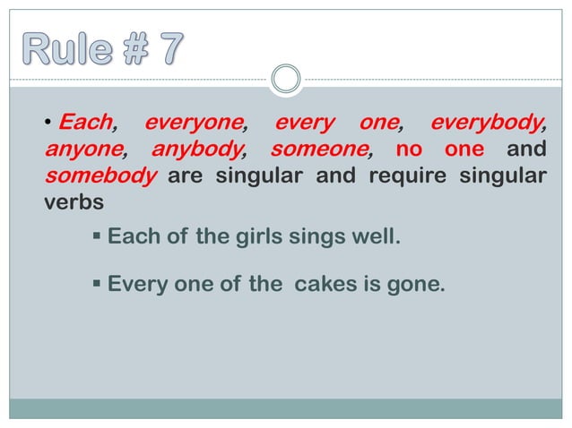 Copy of subject verb agreement (1) | PPT