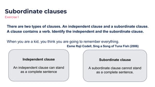 Subordinating conjunctions | PPTX