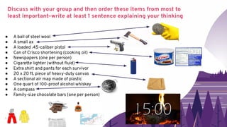 Survival Challenge | PDF