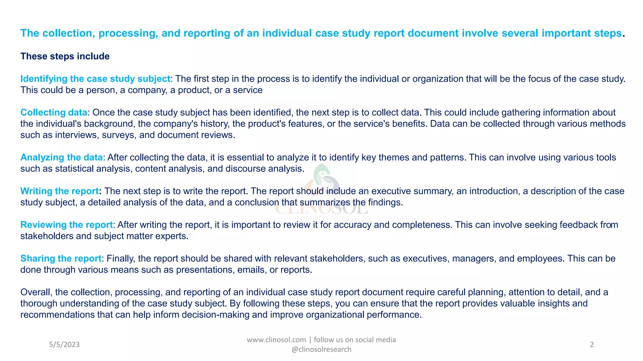Collection, Processing and Reporting of ICSR | PPTX