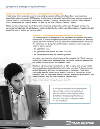 Symptoms of a Billing and Payment Problem | PPT