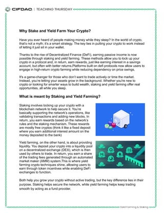 Teaching Thursdays_ Yield Farming and Staking .pdf