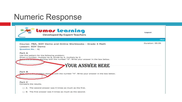 Lumos Learning: Question types | PPT