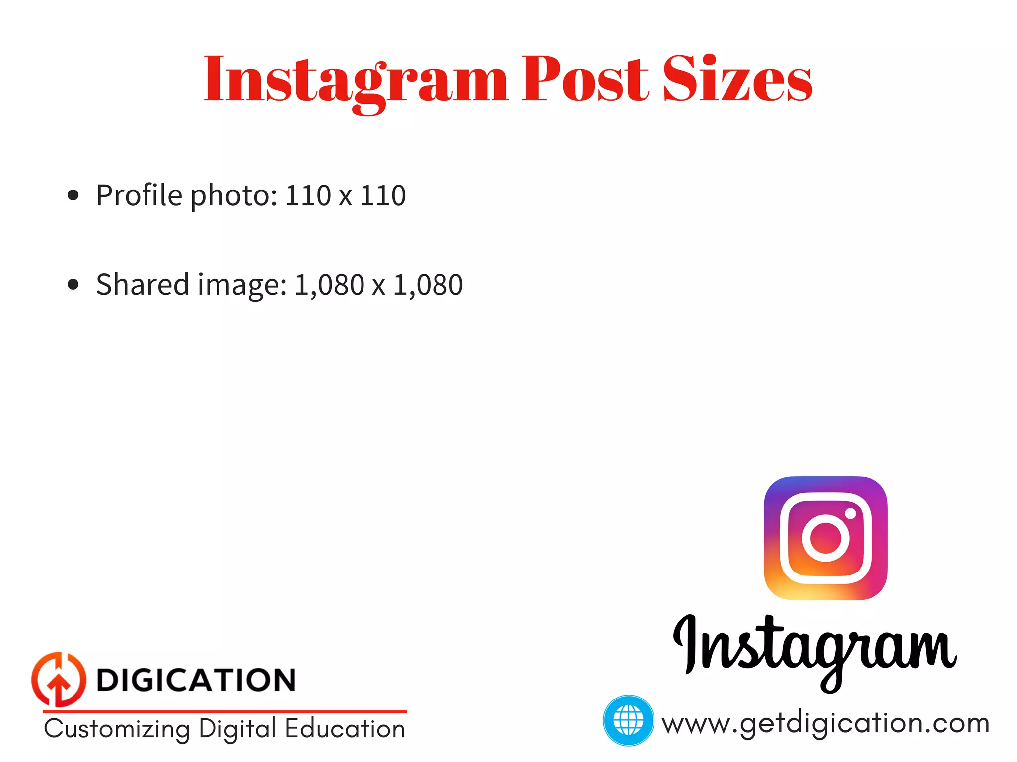 Different Social Media Post Sizes | PDF