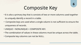 Keys in SQL.........................pptx