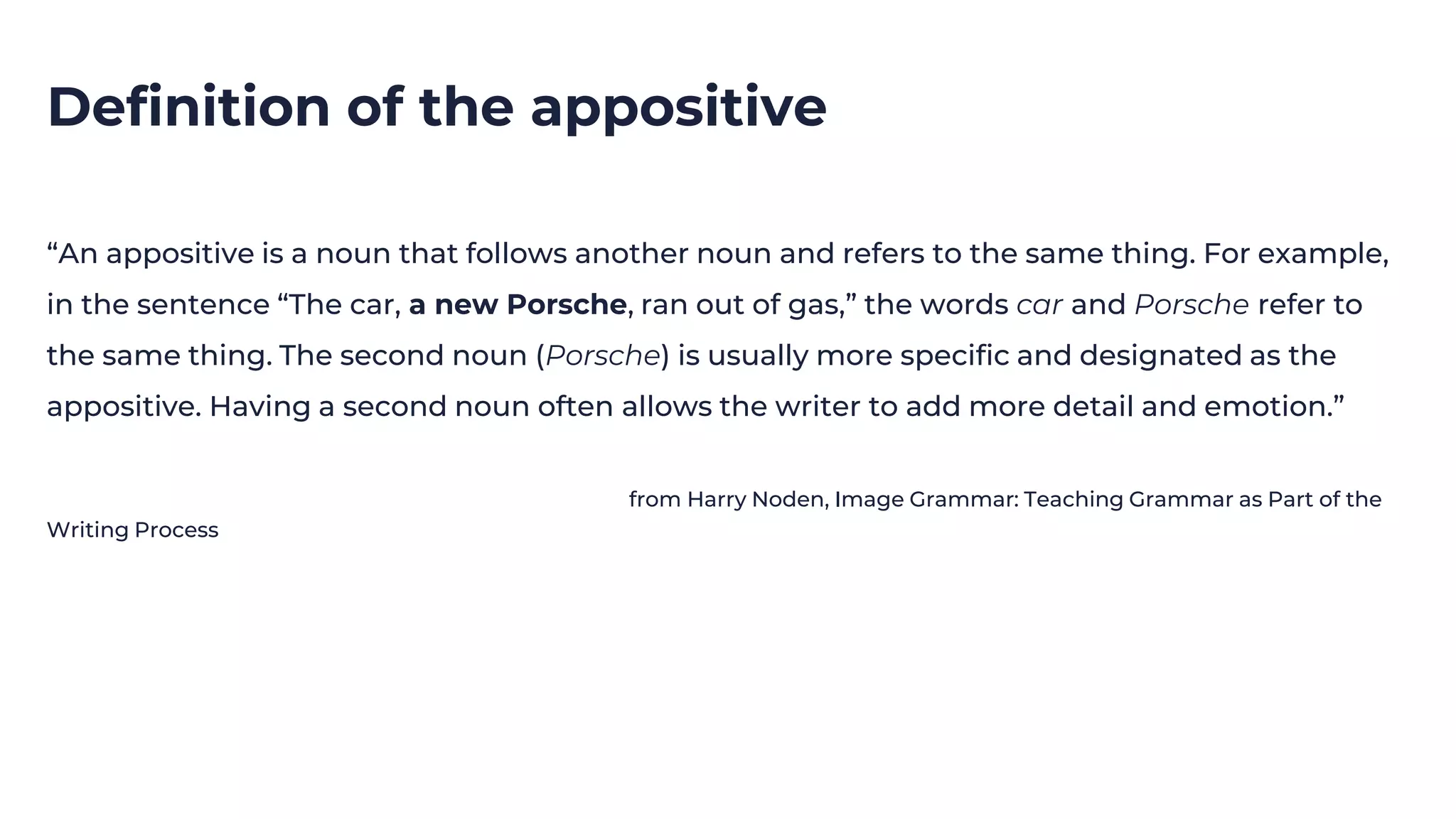 The appositive | PPTX