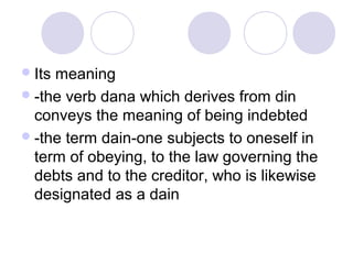 Islamic Ethics: The concept of religion (deen) | PPT