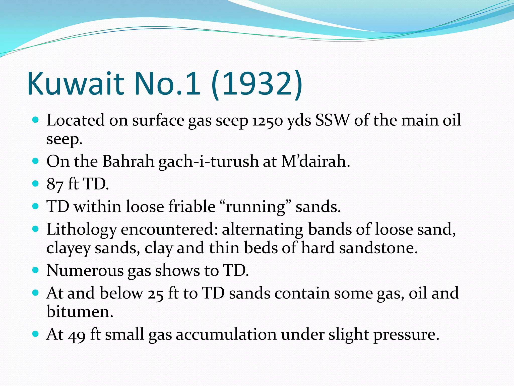 The discovery of oil in kuwait | PDF