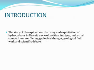 The discovery of oil in kuwait | PDF