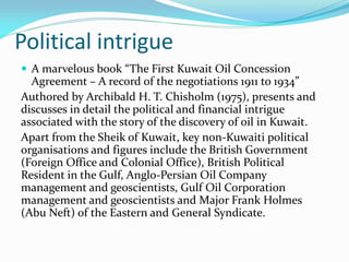 The discovery of oil in kuwait | PDF
