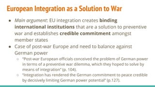 The history of European Integration | PPTX