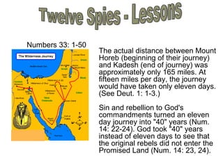 the twelve spies lessons | PPT