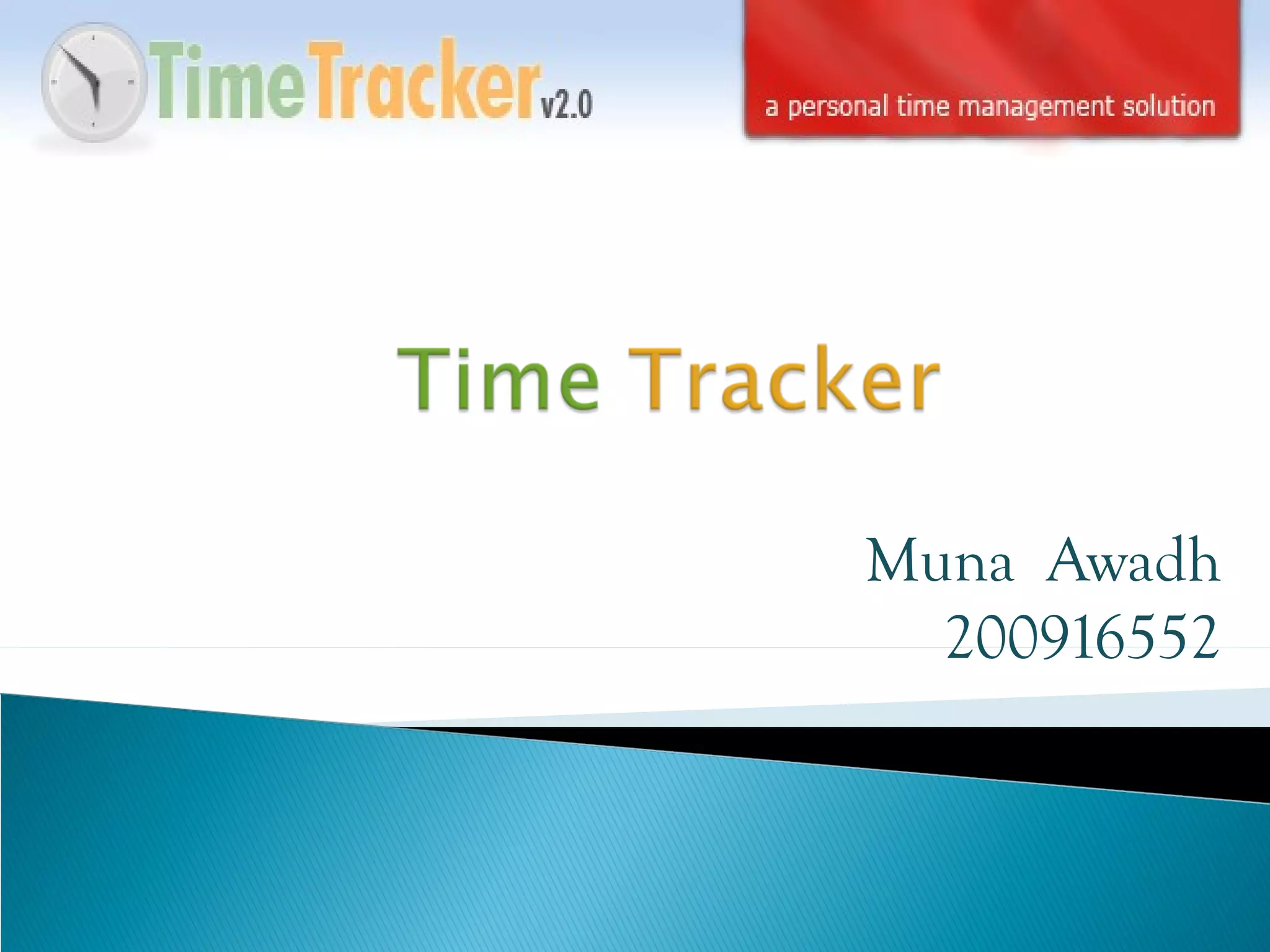 Time tracker | PPT