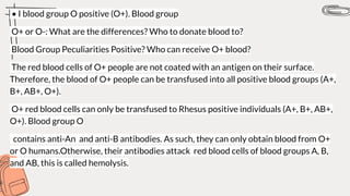 O positive (O+) or O negative (O-) blood group: what are the ...