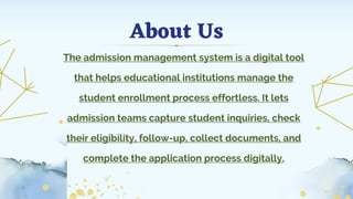 admission management system c.v ........... | PPTX