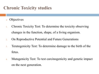 chronic toxicity studies | PPTX