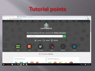 Copy of tutorial points | PPT