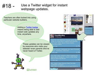 Twenty Five Interesting Ways To Use Twitter in the Classroom | PPT