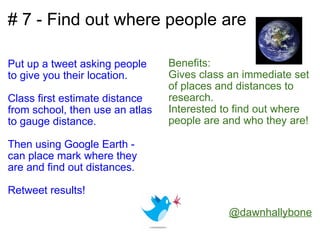 Twenty Five Interesting Ways To Use Twitter in the Classroom | PPT