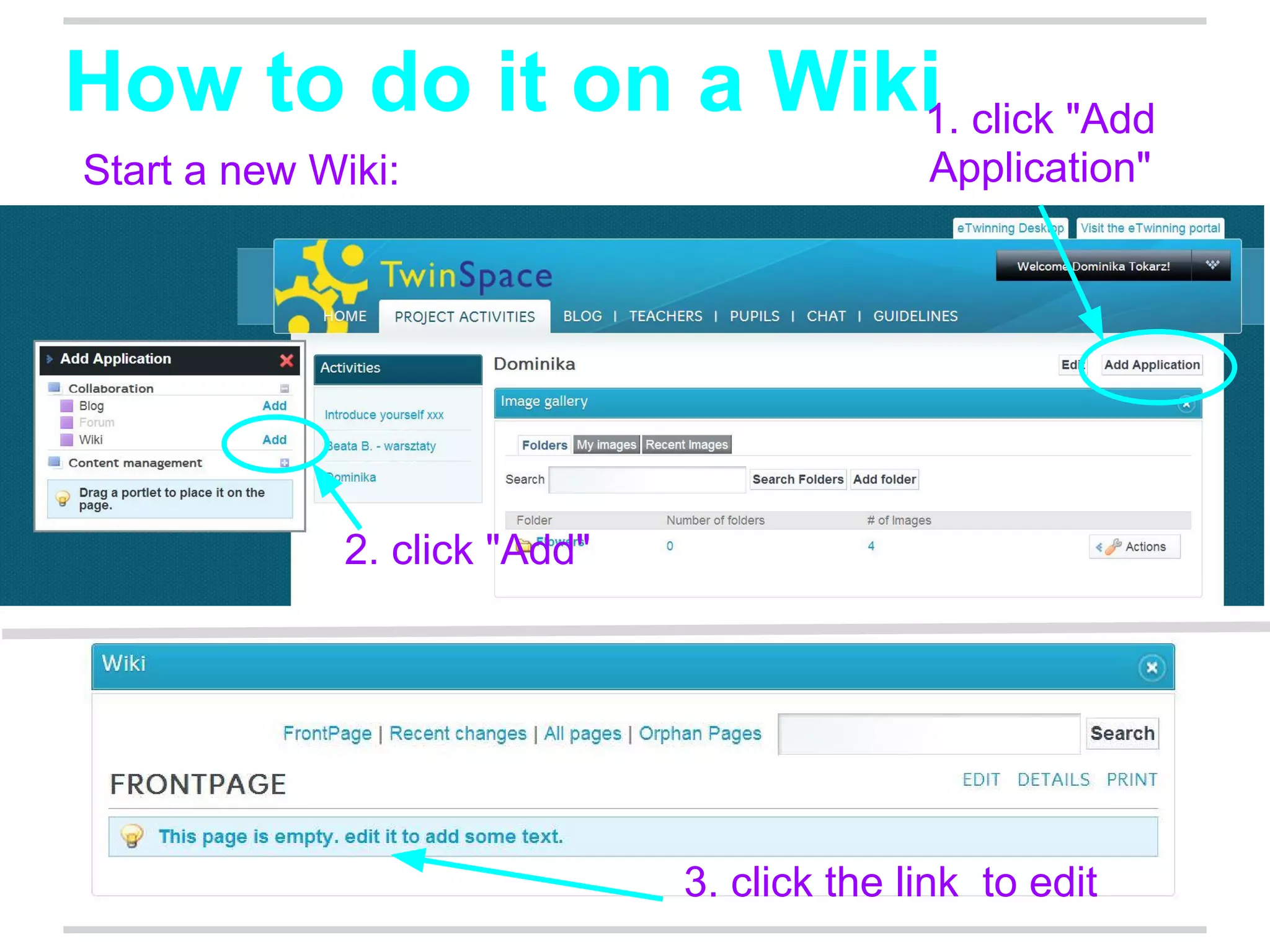 eTwinning - adding embed codes to TwinSpace | PDF