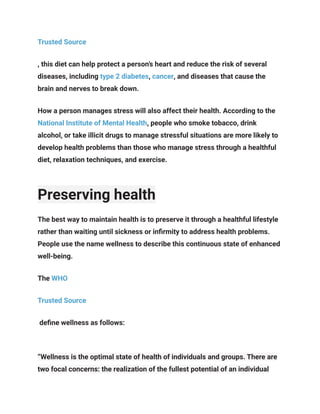 Types of good and preserving health | PDF