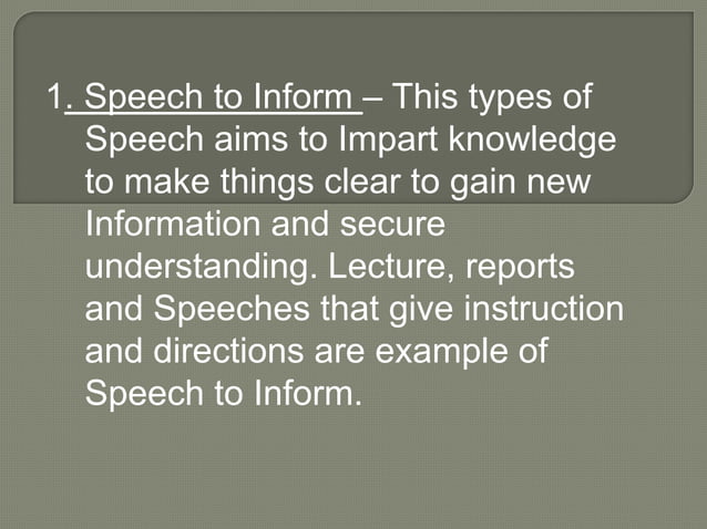 Copy of types of speech | PPT