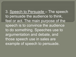 Copy of types of speech | PPT