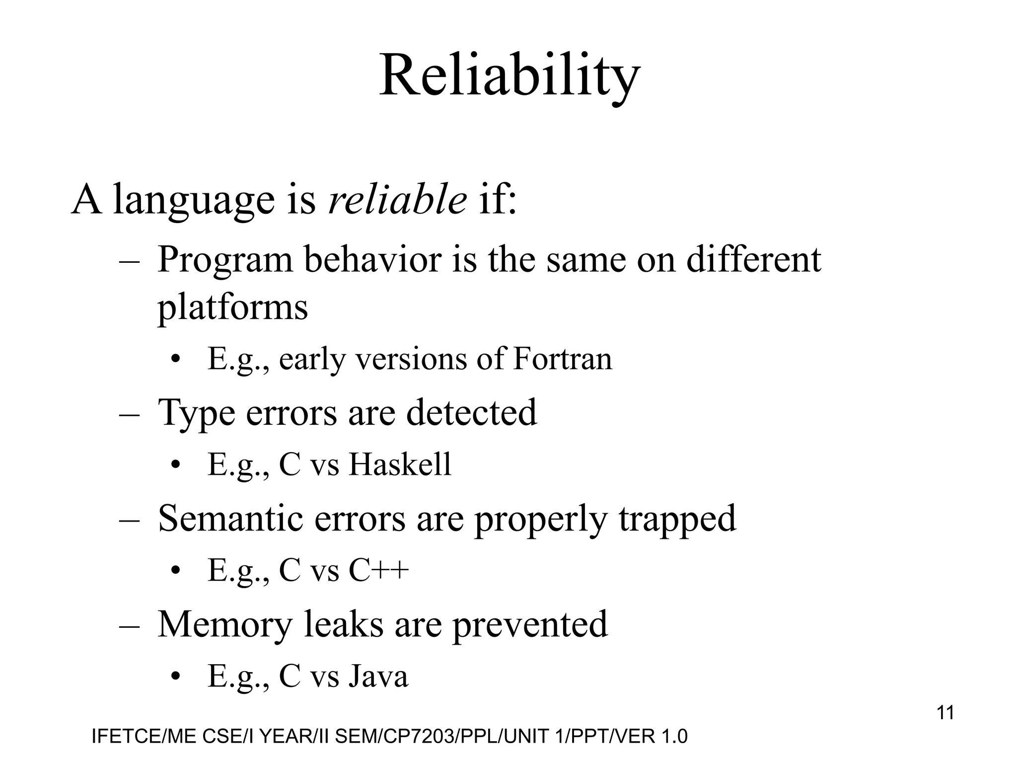principle of programming language subject unit-1 | PPT | Programming Languages | Computing