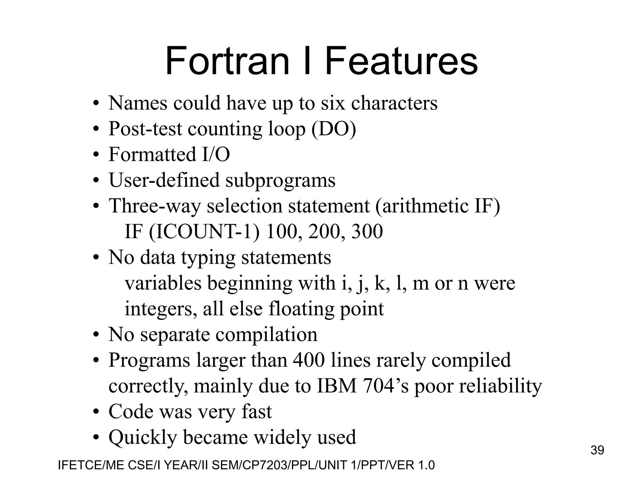 principle of programming language subject unit-1 | PPT | Programming ...