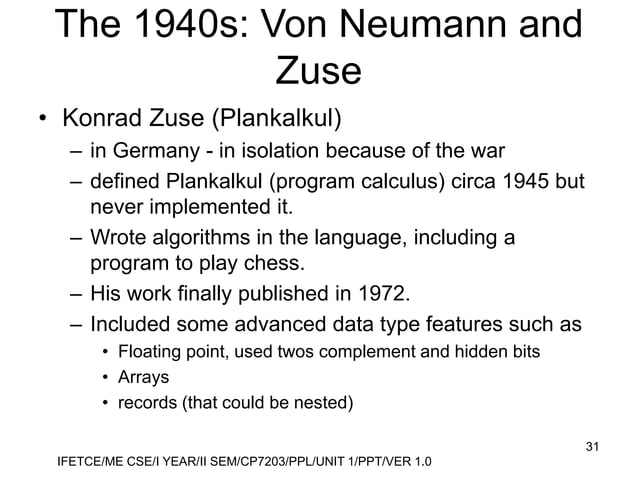 principle of programming language subject unit-1 | PPT | Programming ...