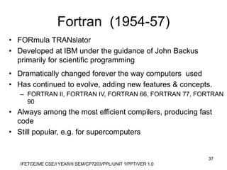 principle of programming language subject unit-1 | PPT