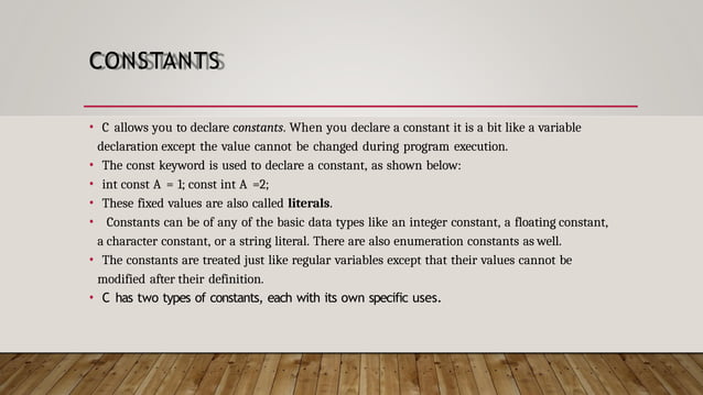 UNIT 5 C PROGRAMMING, PROGRAM STRUCTURE | PPT