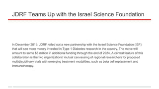 JDRF Teams Up with the Israel Science Foundation | PPT