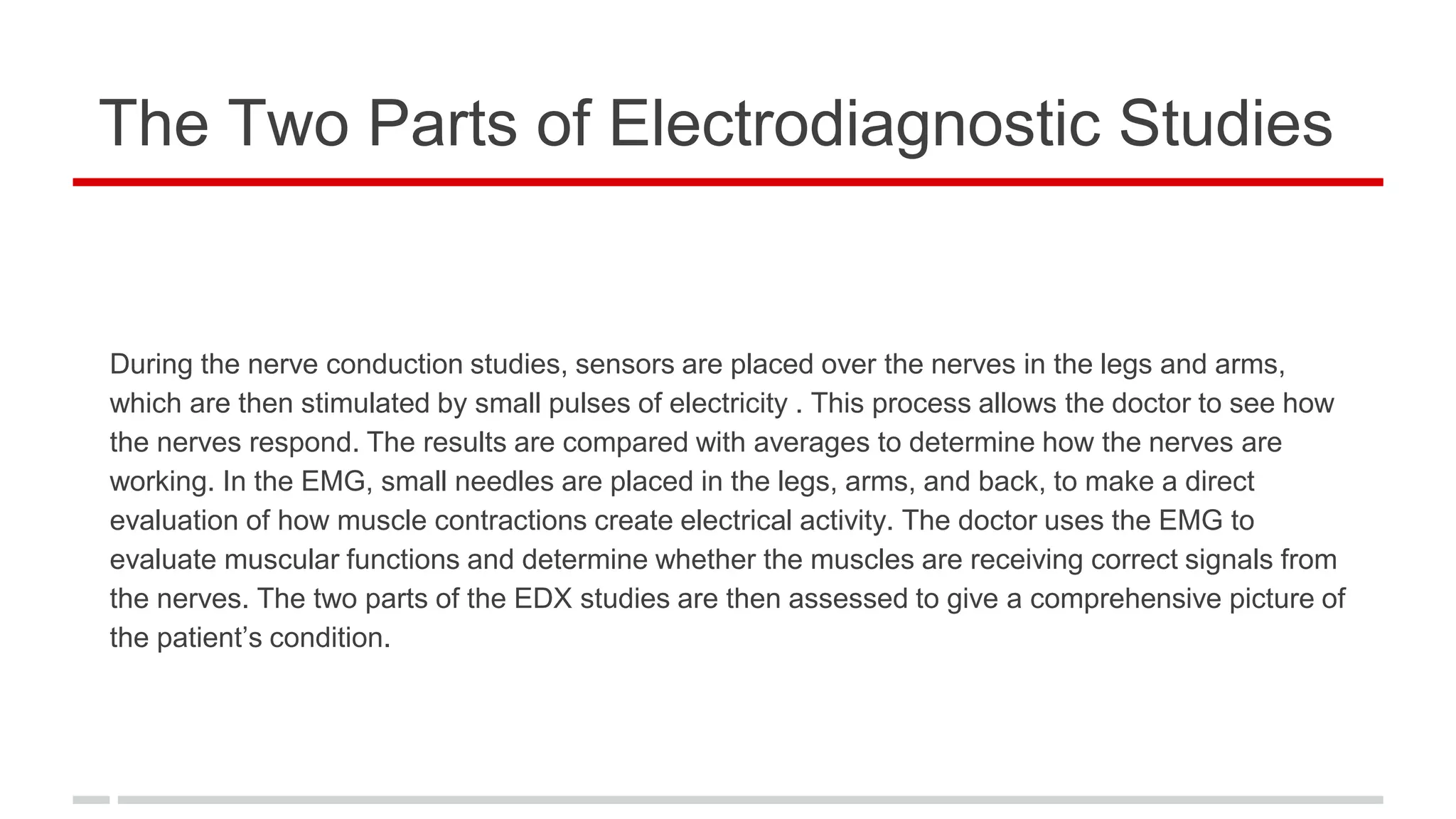 The Two Parts of Electrodiagnostic Studies | PPT