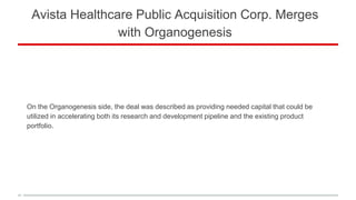Avista Healthcare Public Acquisition Corp. Merges with Organogenesis | PPTX