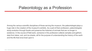 Paleontology as a Profession | PPTX