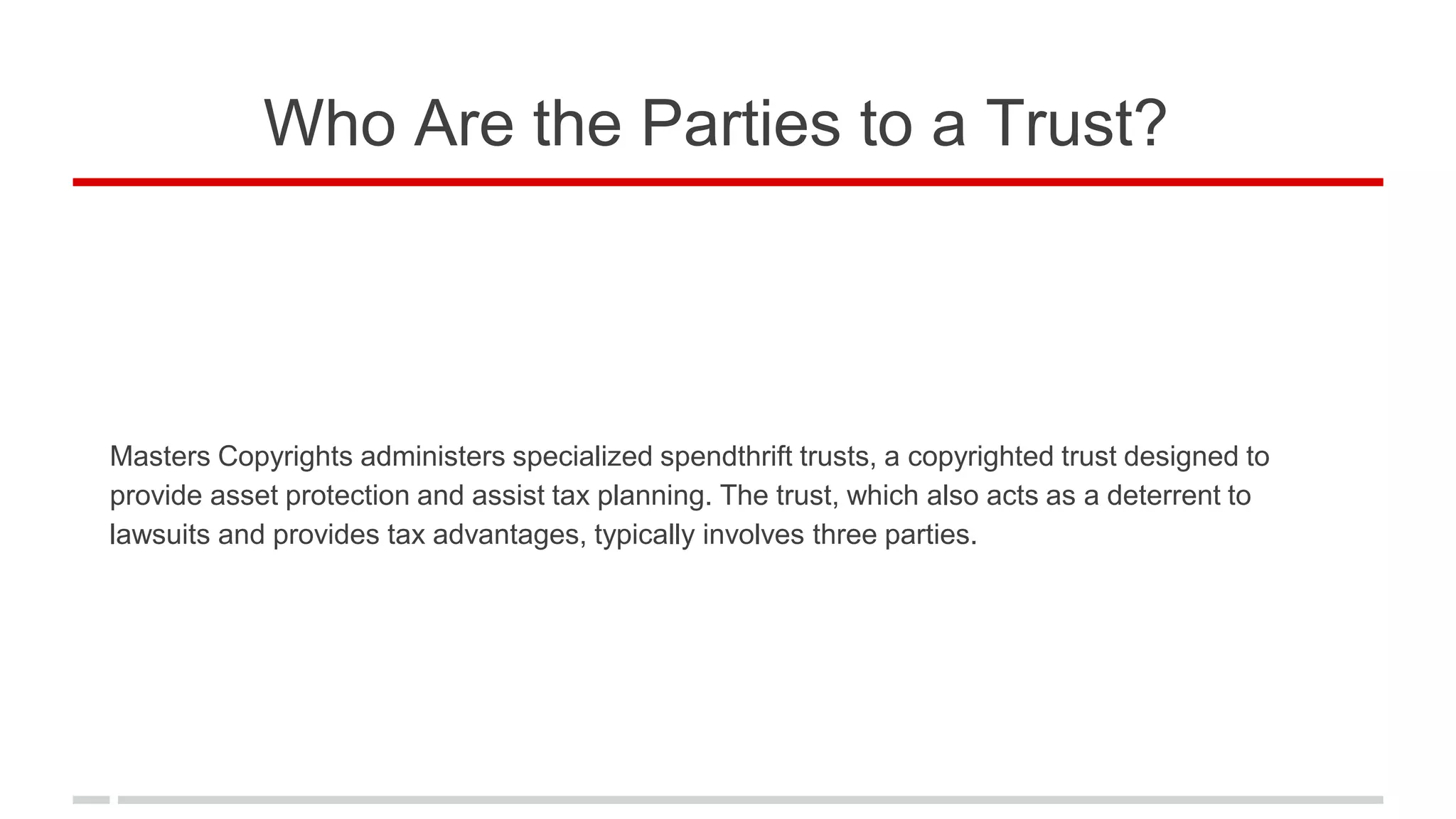 Who Are the Parties to a Trust? | PPT