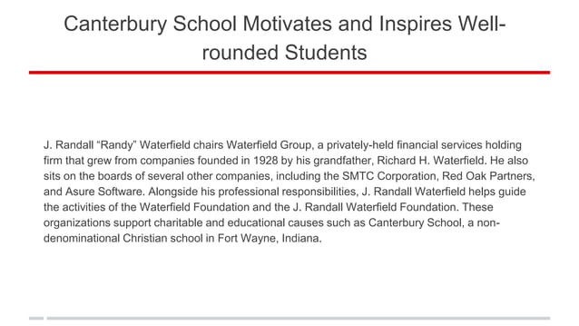 Canterbury School Motivates and Inspires Well-rounded Students | PPTX ...