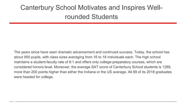 Canterbury School Motivates and Inspires Well-rounded Students | PPTX ...