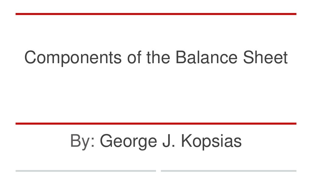 What Are The Components Of Balance Sheet And Its Purpose - Design Talk