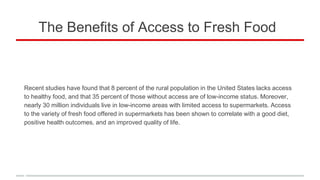 The Benefits of Access to Fresh Food | PPT