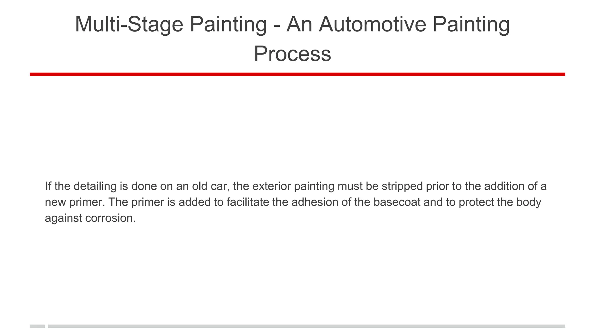 Multi-Stage Painting - An Automotive Painting Process | PPTX